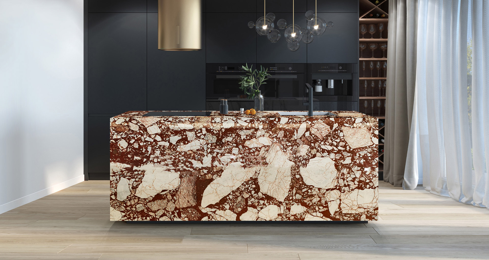 breccia rossa_vr8249_1 bnd_290x195x2cm - Marmi Orobici Graniti